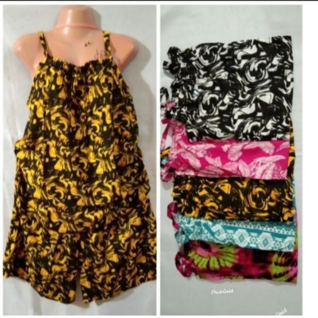 Terno chalis for adult Size L, XL, 2XL, 3X, 4XL ) Assorted print | Shopee Philippines