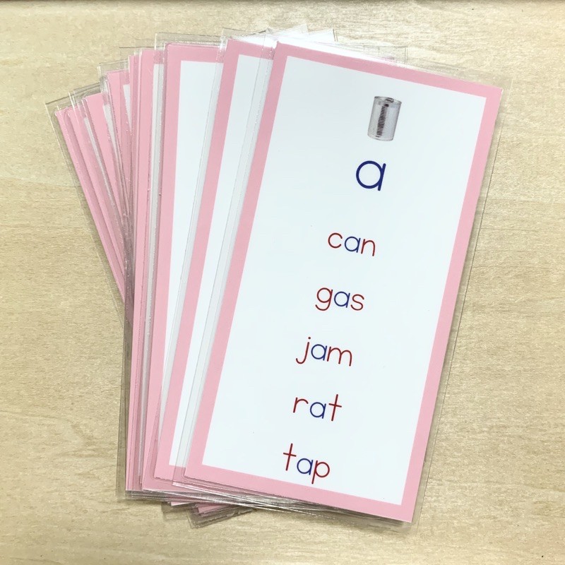 Montessori Pink Series - Word List - CVC Words | Shopee Philippines