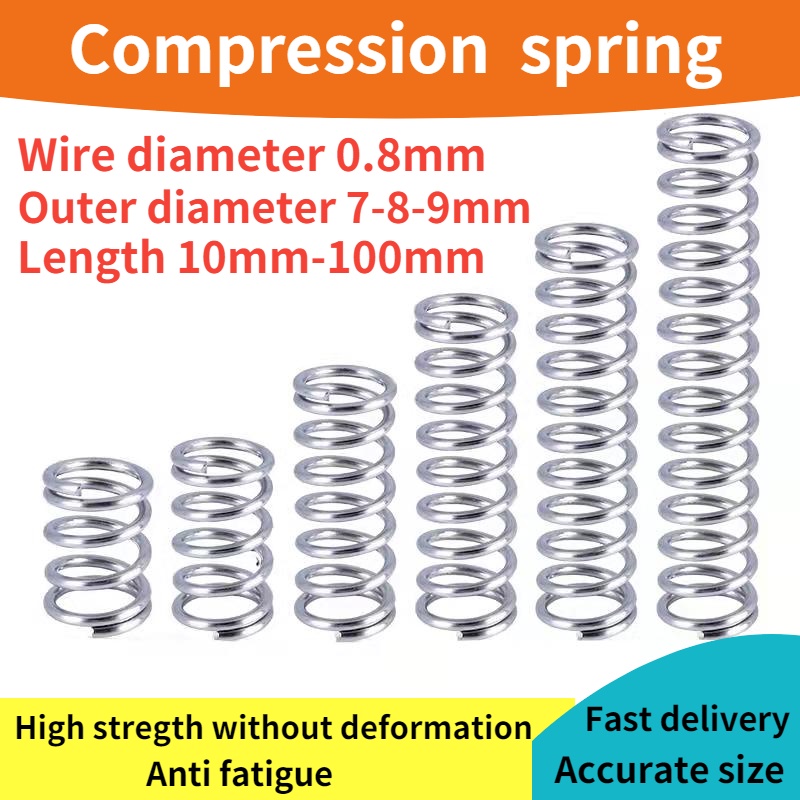 wire diameter 0.8mm compression spring SUS304 stainless steel outer ...