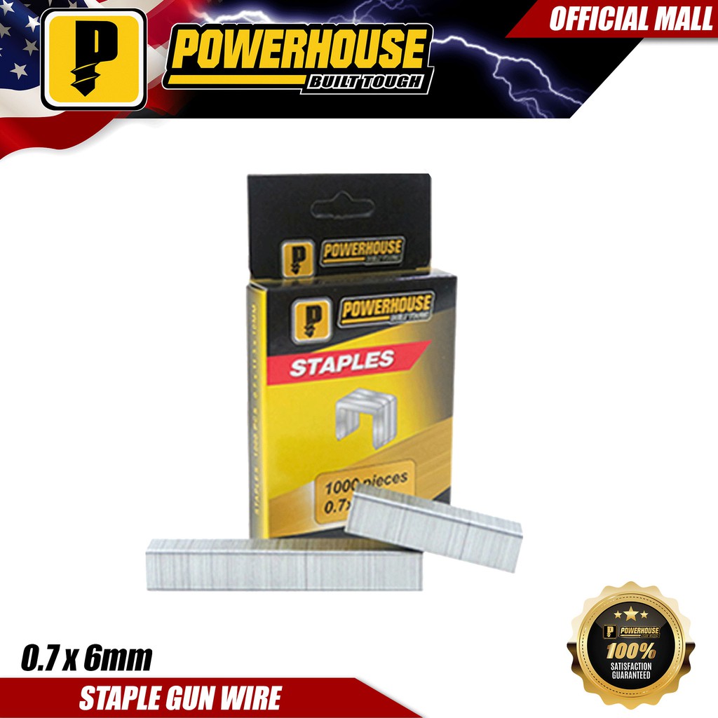POWERHOUSE LIGHT DUTY Staple Gun Wire 0.7X6MM | 0.7X8MM | 0.7X10MM SOLD ...