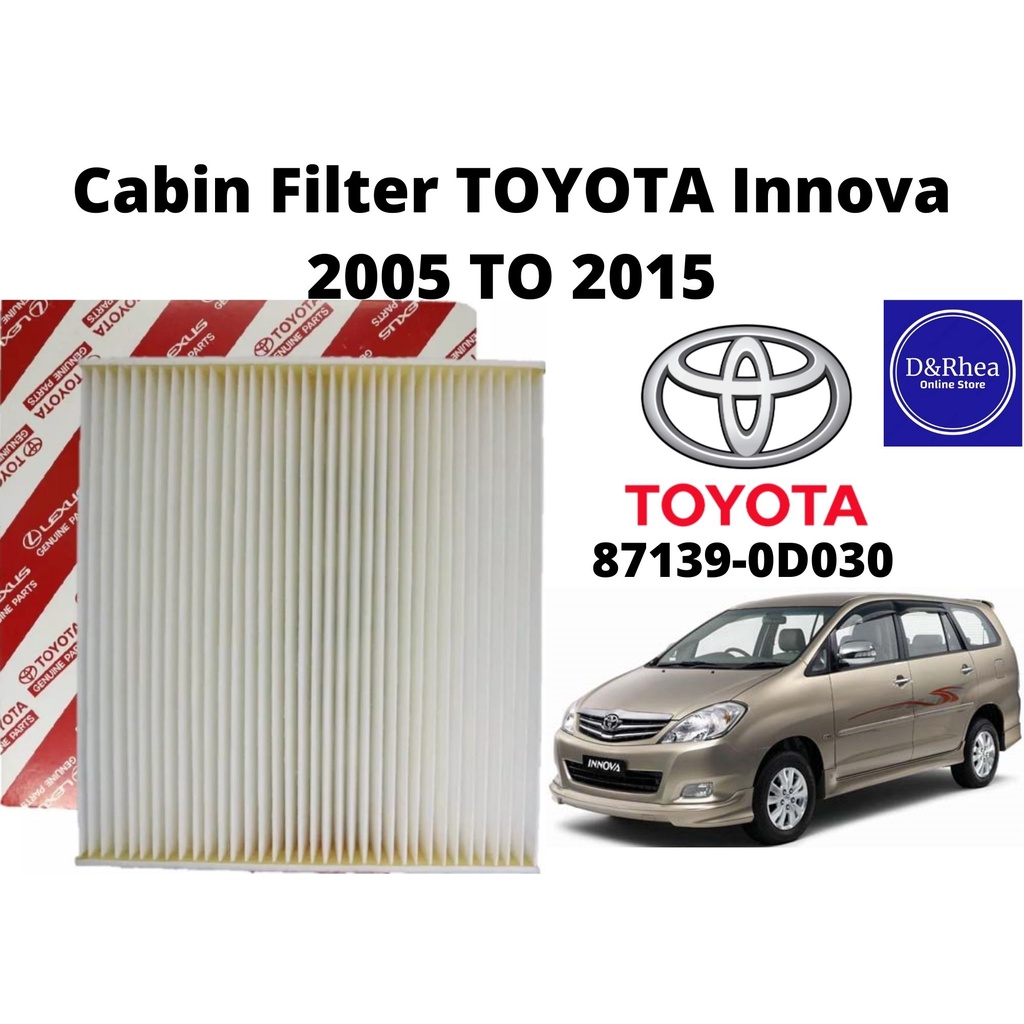 Cabin Filter Toyota INNOVA 2005 to 2015 (87139-0D030) | Shopee Philippines