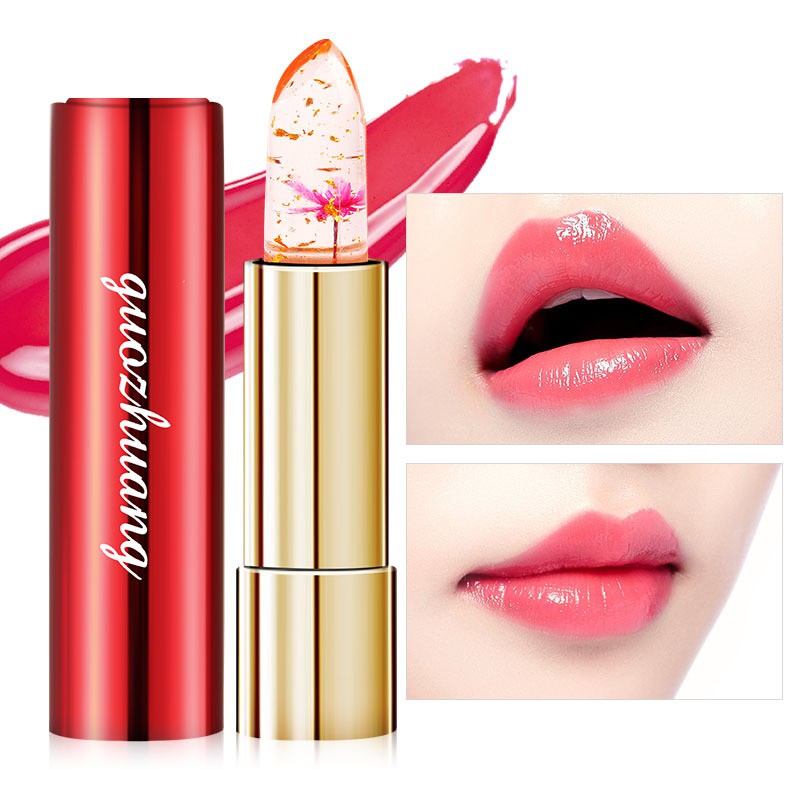 Flower Lipstick Colour Changing Lipstick Jelly Transparent Natural ...