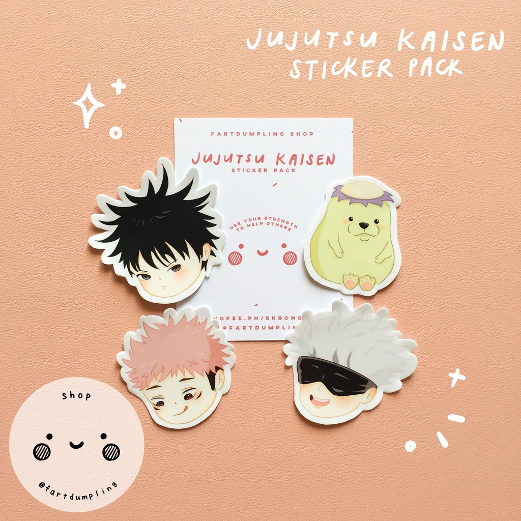 Jujutsu Kaisen JJK Sticker Pack (4 pcs.) | Shopee Philippines