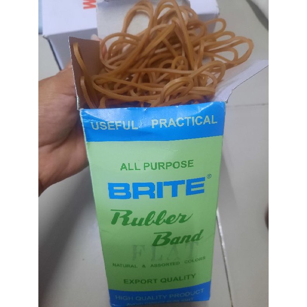 Brite Rubber Band (Flat and Round) 350 gms. | Shopee Philippines