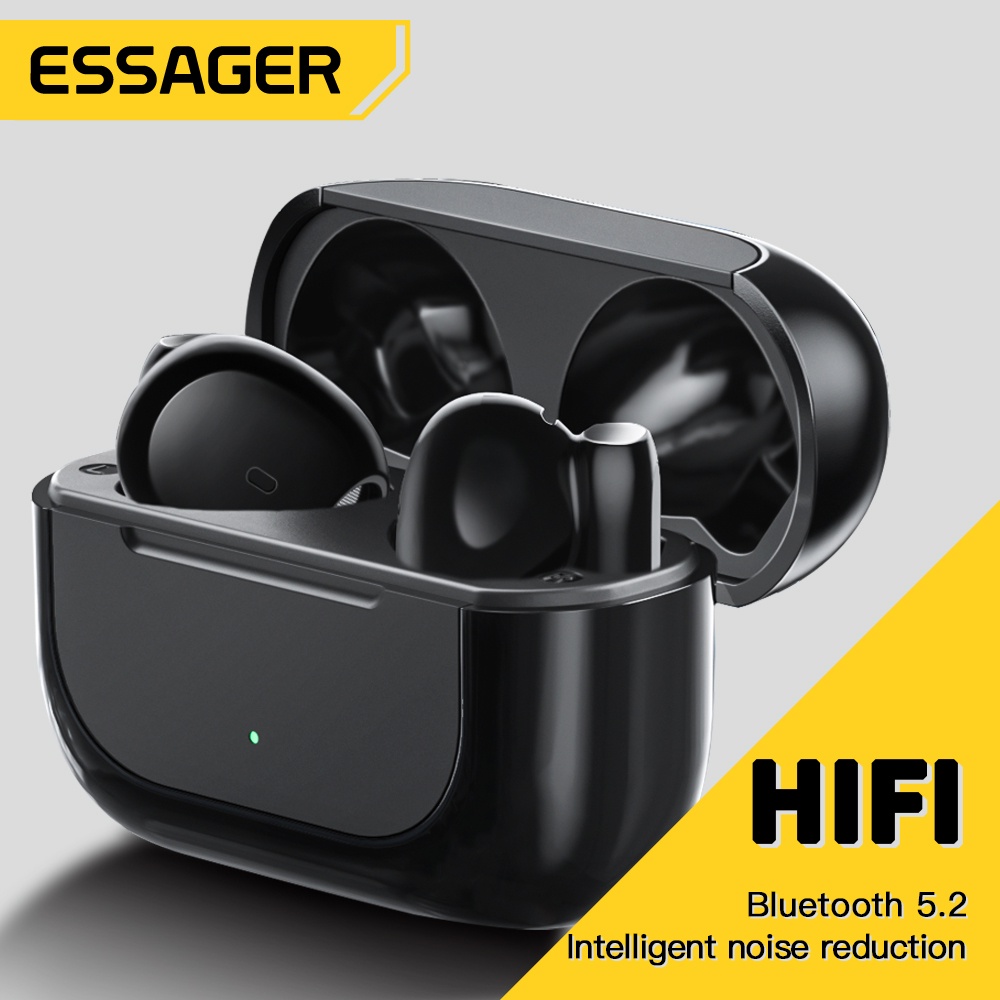 Essager E60 TWS Bluetooth Earphones Stereo Wireless 5.2 Bluetooth Headphones Touch Control Noise ...