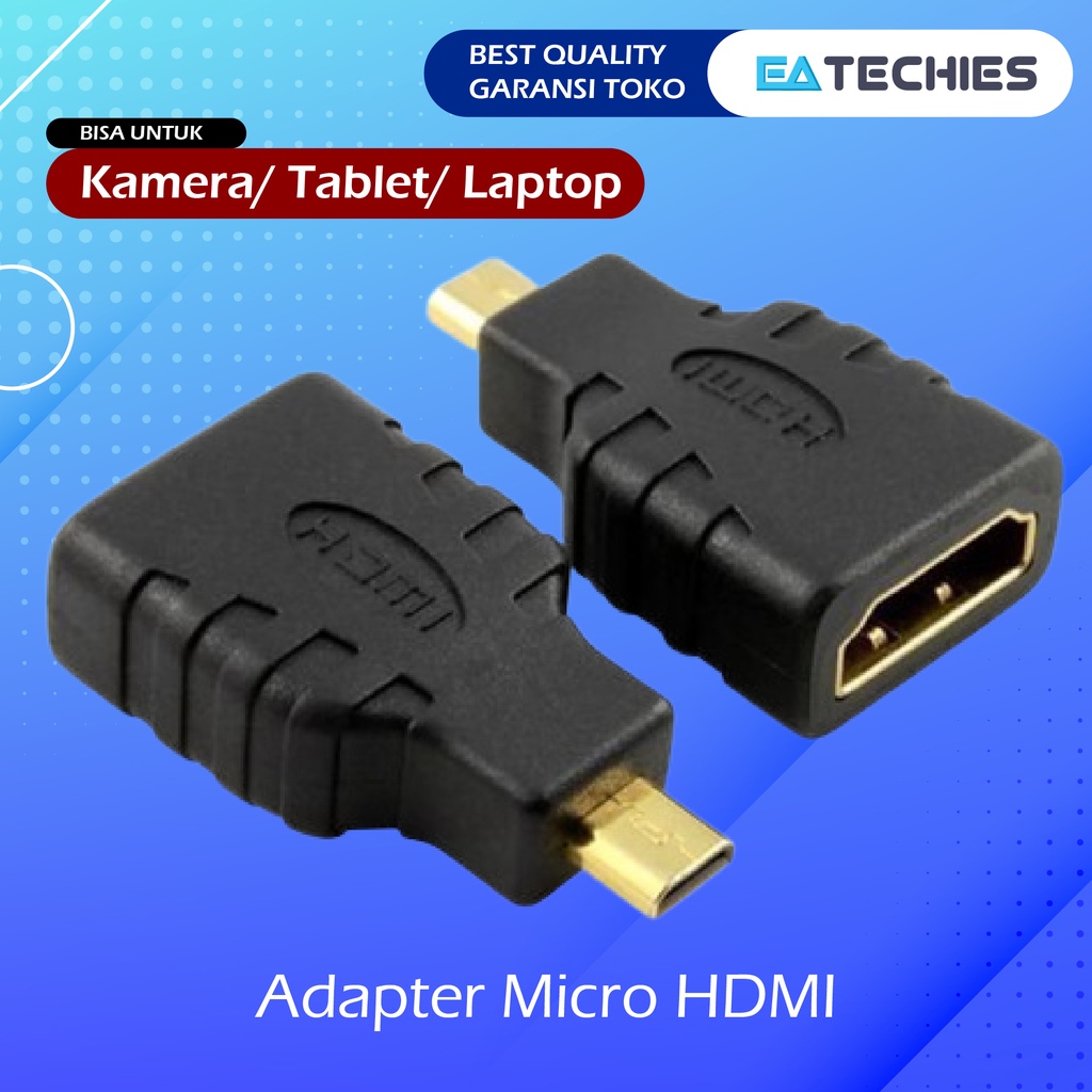Micro HDMI to HDMI Converter Adapter Gender Connector Gender Connector ...