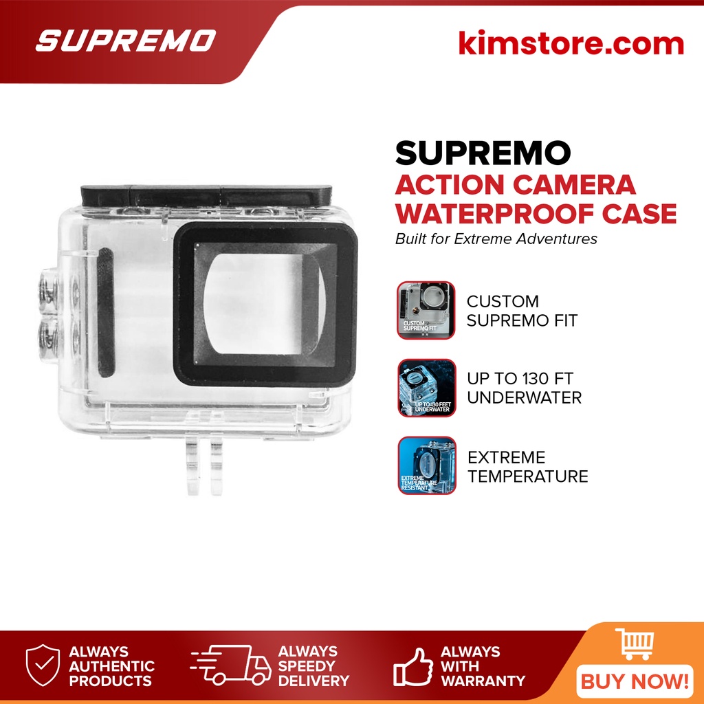 Supremo Action Camera Waterproof Case Extreme Sport Housing Underwater ...