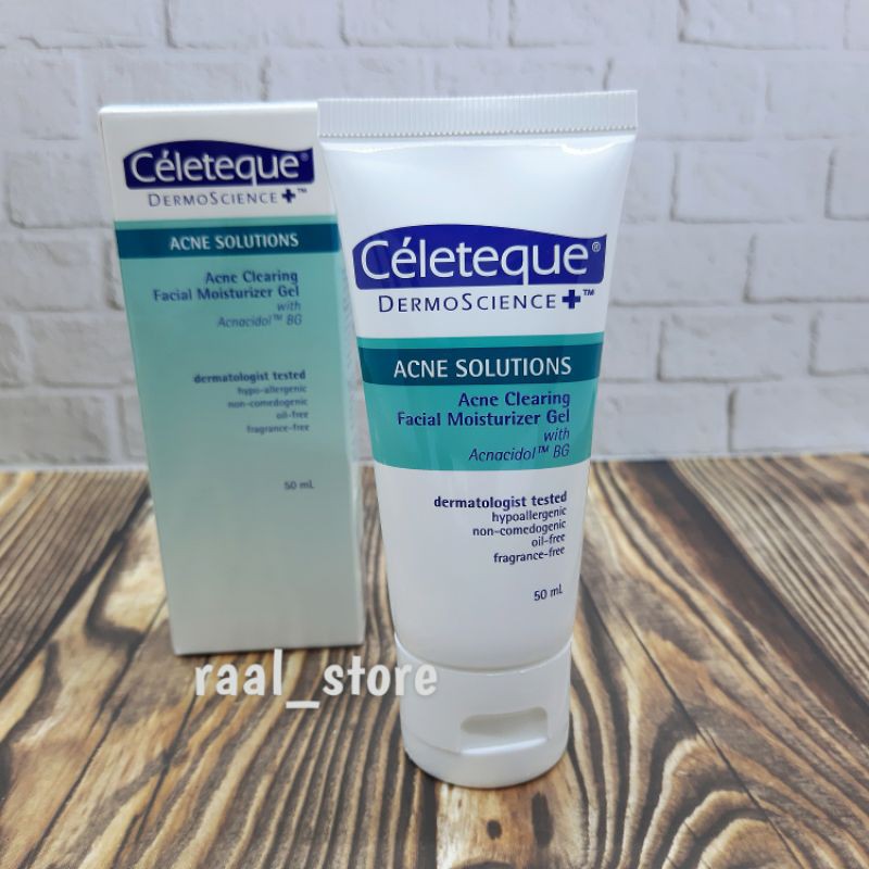 Celeteque Acne Clearing Facial Moisturizer Gel 50 mL | Shopee Philippines