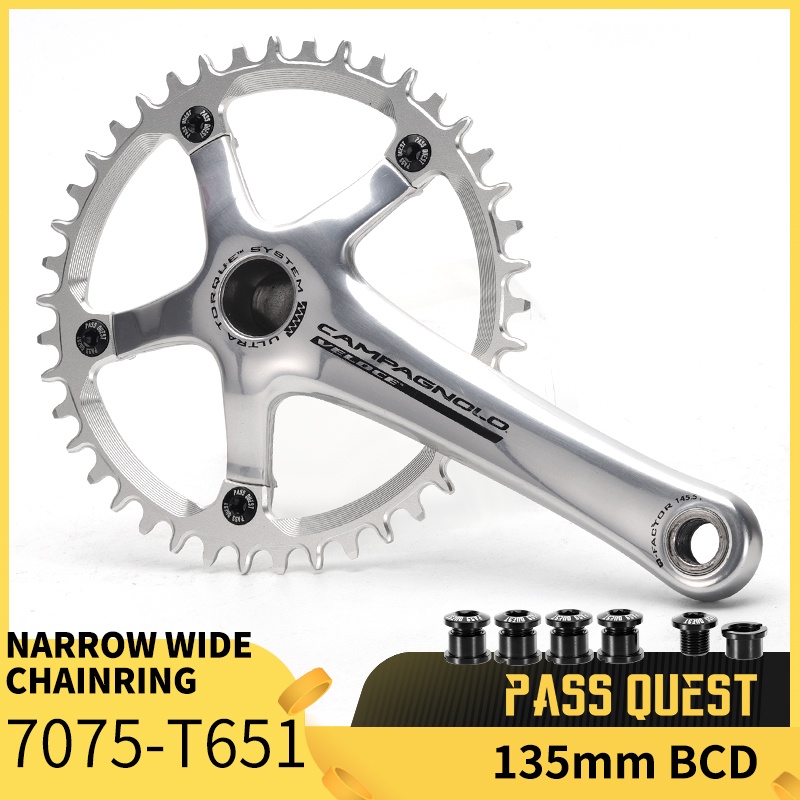 PASS QUEST 135BCD Chainring Round 40T-58T Tooth MTB Road Bike ...