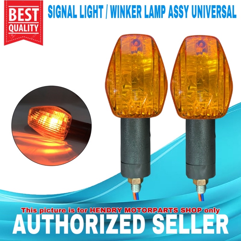 ( 2PCS ) SIGNAL LIGHT / WINKER LAMP UNIVERSAL FOR MOTORCYCLES | Shopee ...