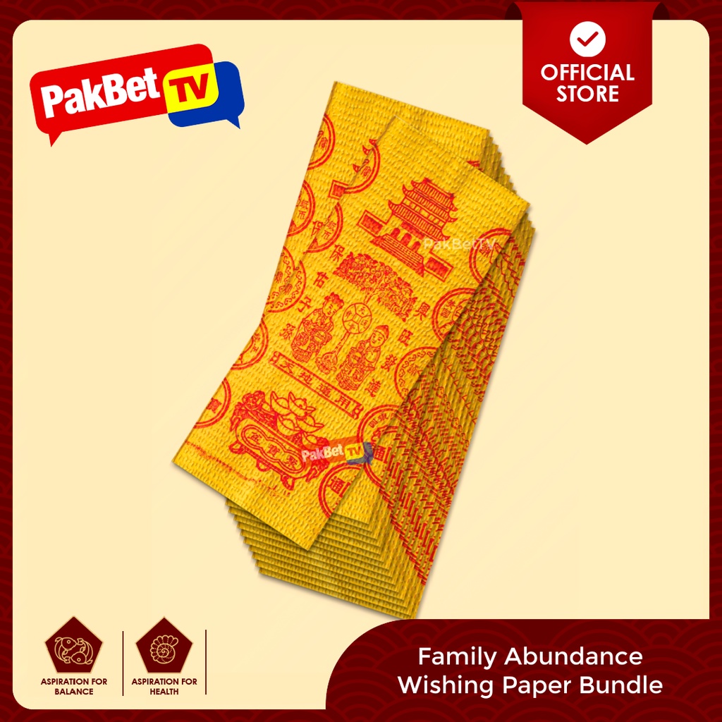 30pcs Family Abundance Wishing Paper | Feng Shui by PakBet TV | Shopee ...
