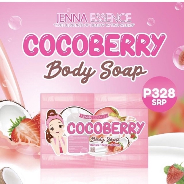 Original Cocoberry Soap 1pack 10pcs - Jenna Essence NEW PACKAGING ...