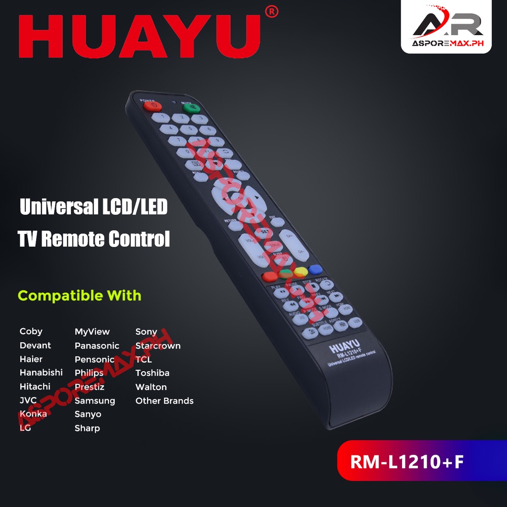 HUAYU RM-L1210+F Universal LED LCD TV REMOTE CONTROL COD | Shopee Philippines