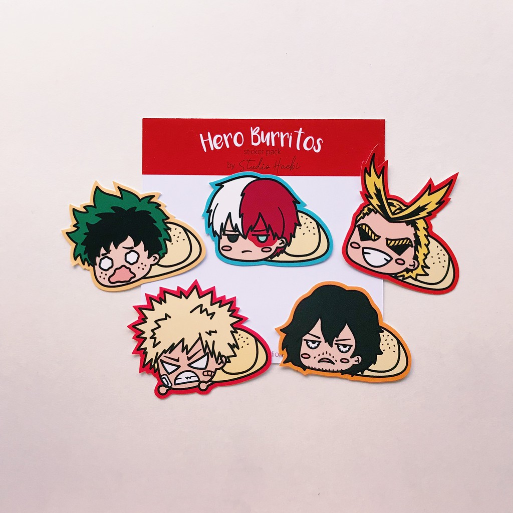 Hero Burritos Sticker Pack | 5 Stickers | Shopee Philippines