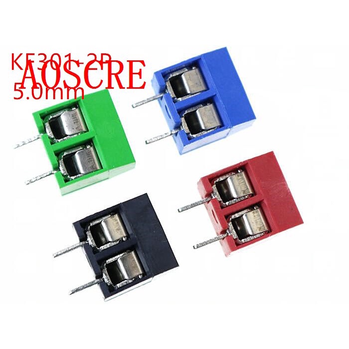 10 PCS KF301-5.0-2P Pitch 5.0mm KF301-2P Straight Pin PCB 2 Pin 3 Pin ...