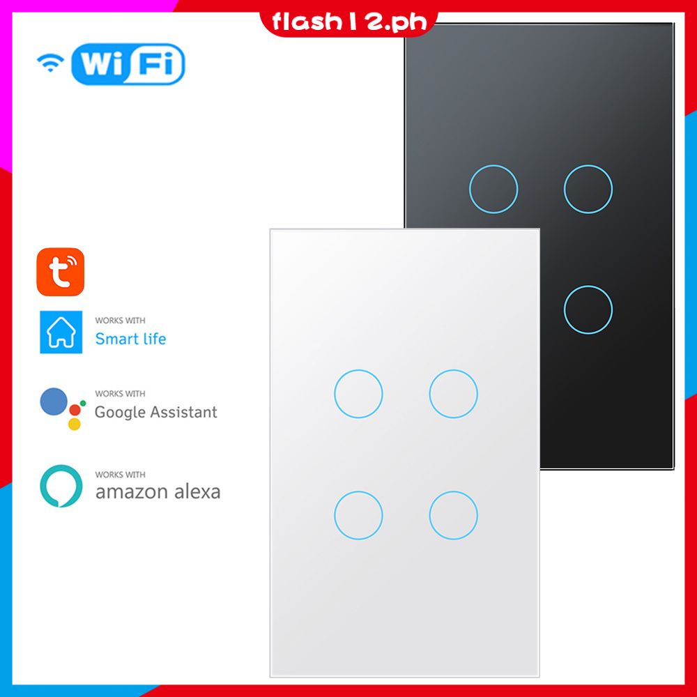 110-240V smart life wifi tuya smart panel switch single fire zero fire ...