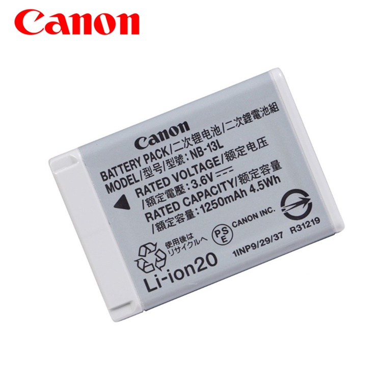 NB13L NB-13L Battery for Canon PowerShot G5X, G7X, G9X, G7X Mark II, SX620 HS, SX720 HS, SX730 ...