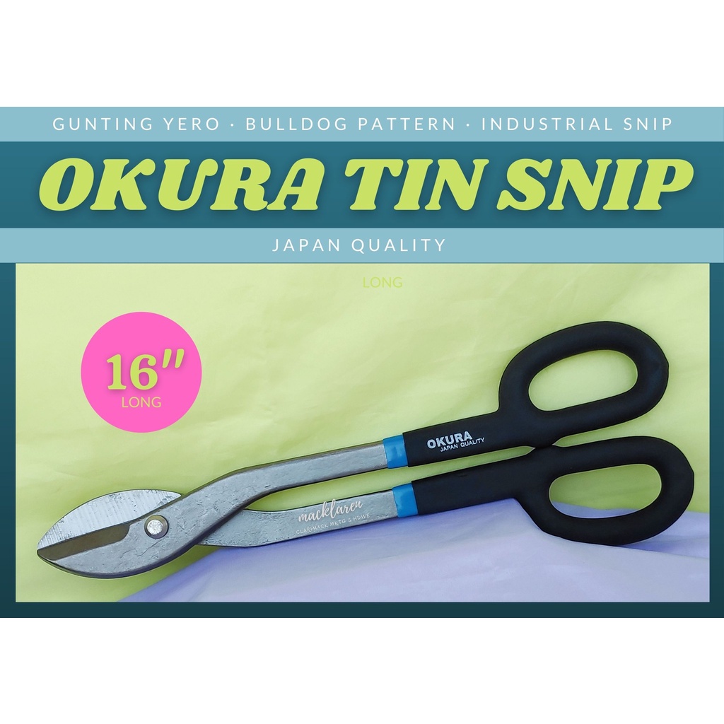 Tin Snip Gunting Yero Metal Sheet Cutter 16" Okura Japan Quality ...