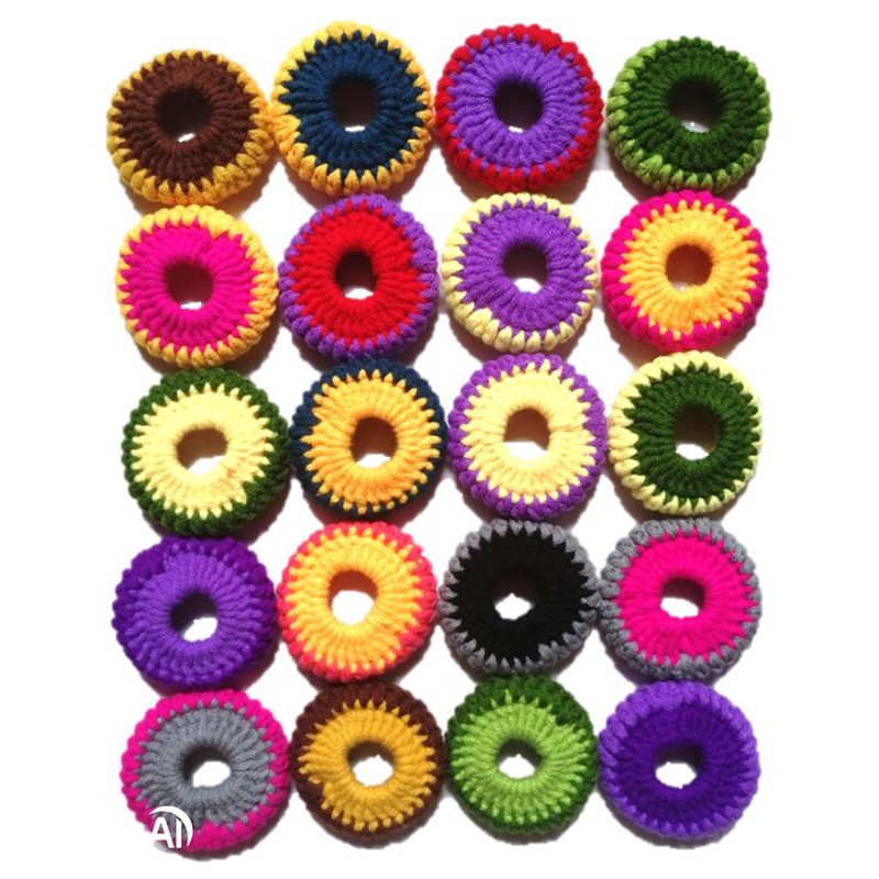 Crochet headset ear pads cushion cover, with garter (Combi) | Shopee ...
