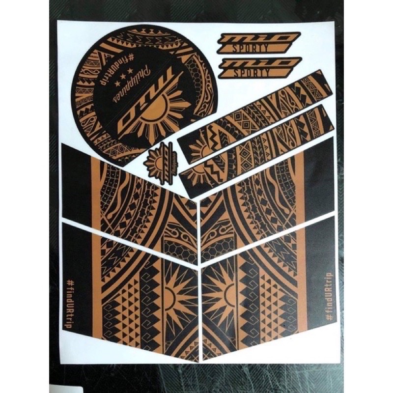 MIO SPORTY/SOULTY SET #findurtrip DECALS PRINTED LAMINATED | Shopee ...