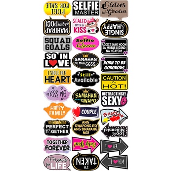 Photobooth Props in all occasion in 1. mm sintraboard | Shopee Philippines