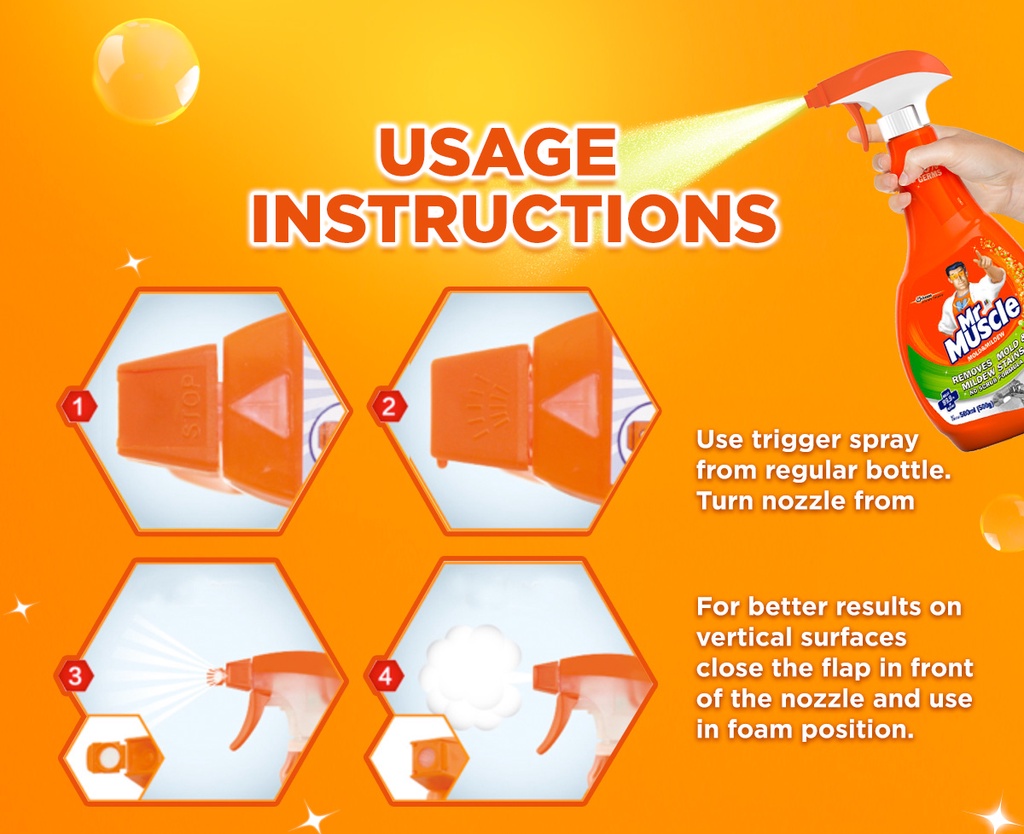 Mr. Muscle Mold & Mildew Starter Pack | Shopee Philippines