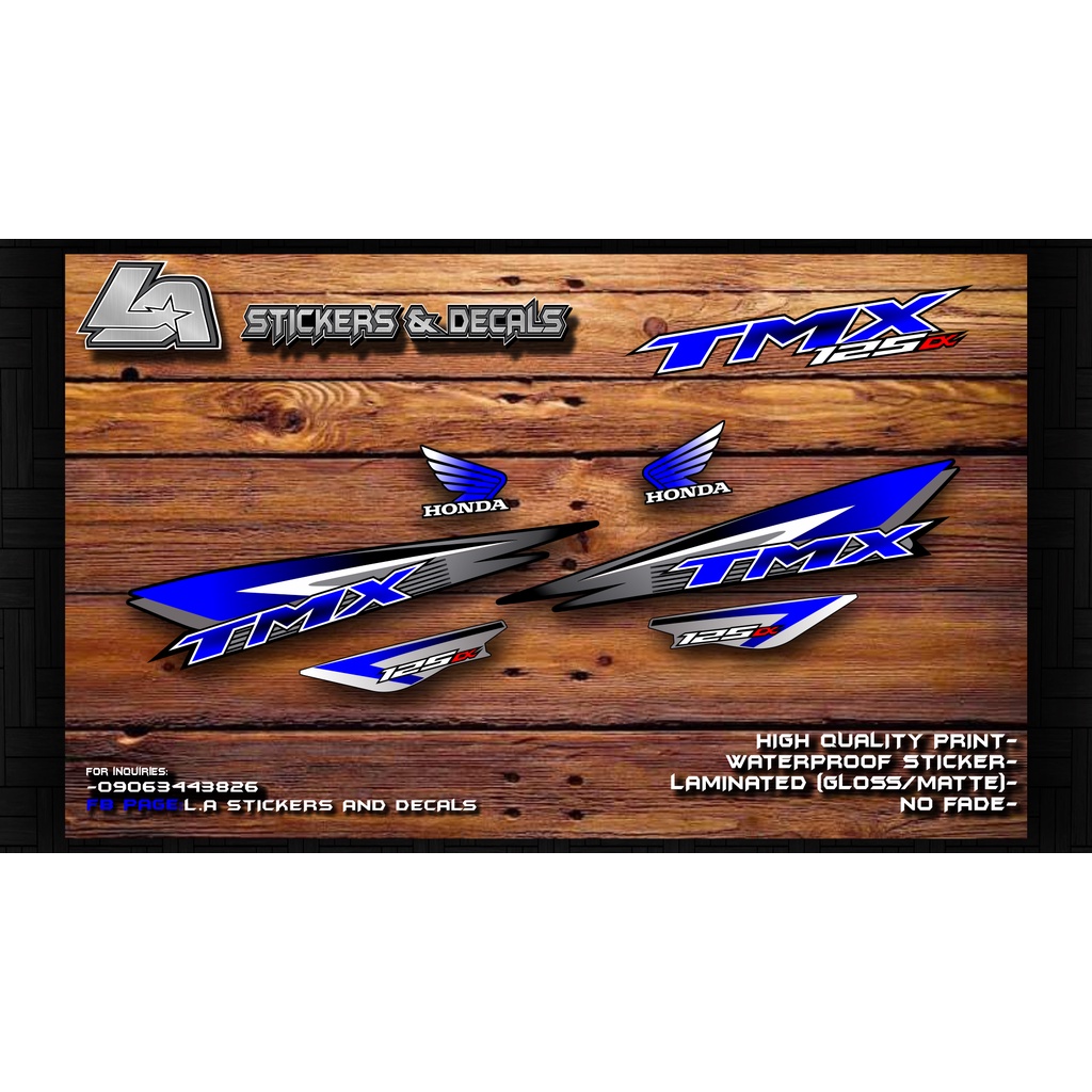 TMX 125 CX STOCK DECAL TANK AND ENGINE COVER | Shopee Philippines