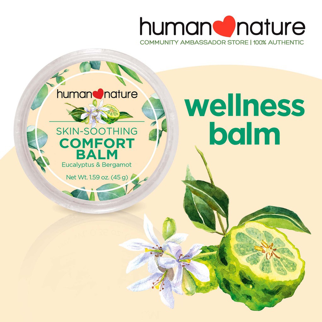 Human Nature Skin Soothing Comfort Balm (Eucalyptus and Bergamot ...