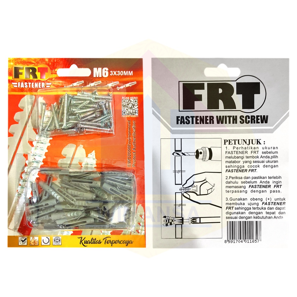 Frt FASTENER M6 3X30MM- Anchor And Screw | Shopee Philippines