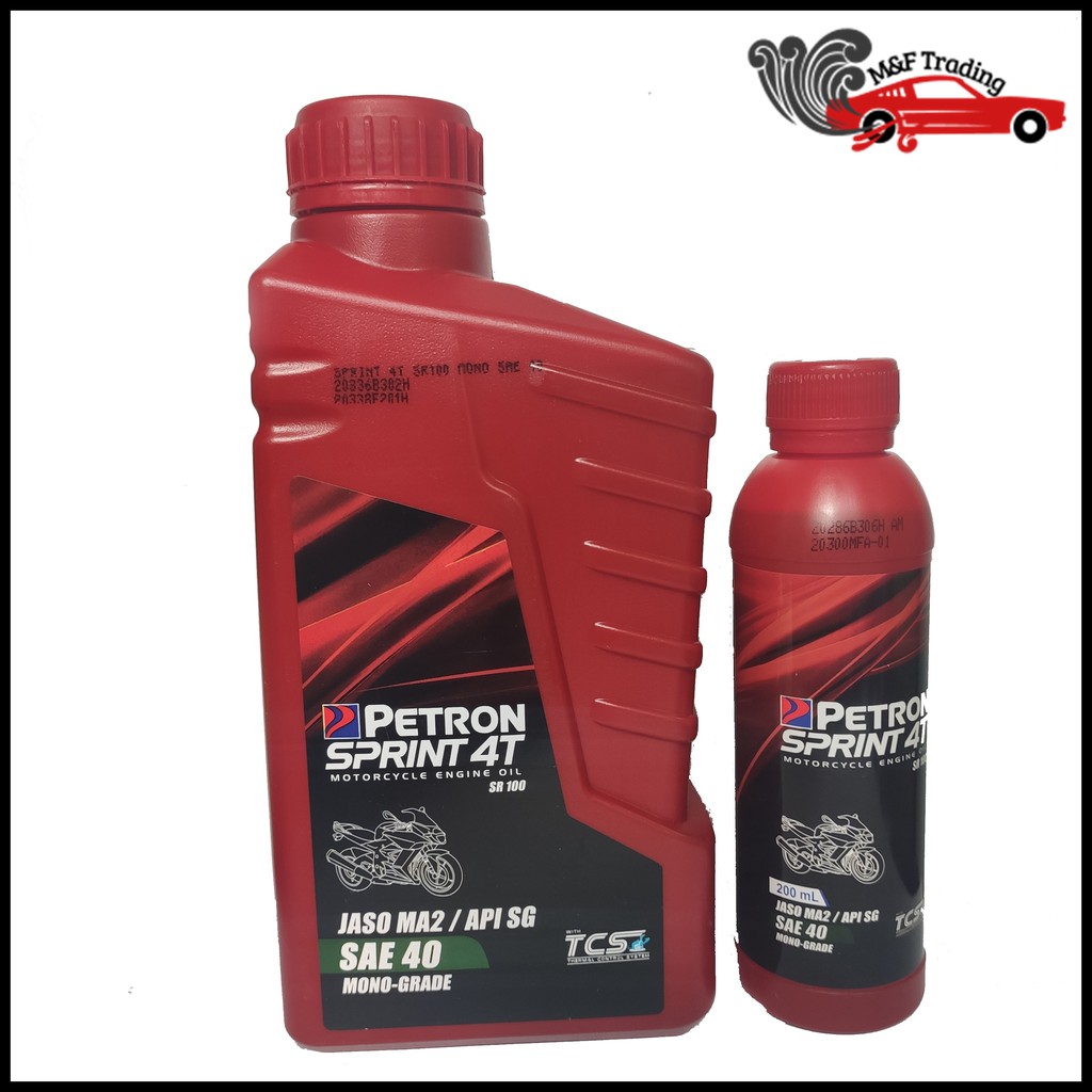 Petron Sprint 4T SAE40 Monograde Motorcycle Oil SAE 40 (1 Liter or 200ml) | Shopee Philippines