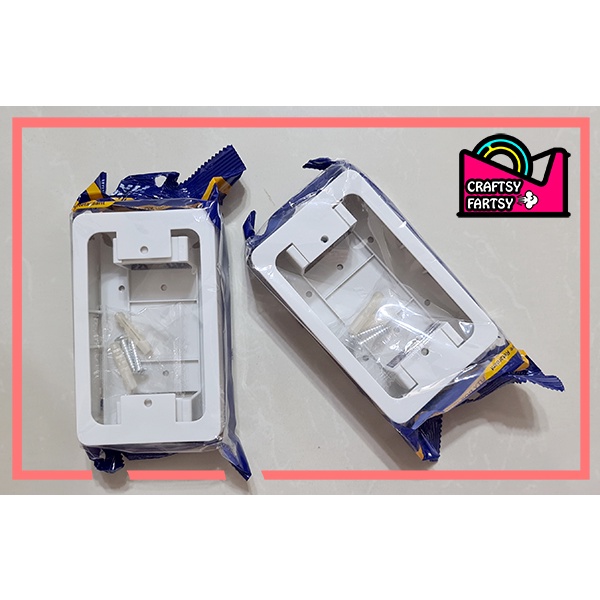 (PER PIECE) ROYU Surface Type Utility Box/ AMCO Box with Tox and Screw ...