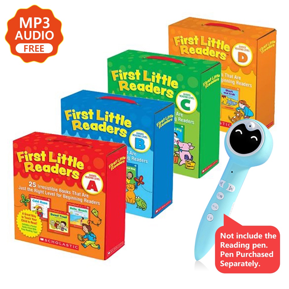 100/116books/set First Little Readers ABCDE&F Let with CD English Word ...