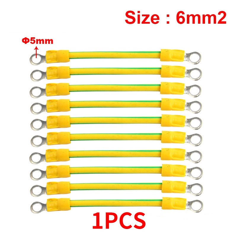 1PCS Solar Grounding Earth Cable Yellow Green 4mm2 6mm2 Copper Wire for ...