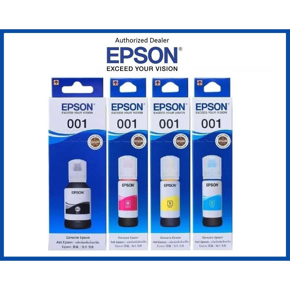 Genuine EPSON 001 Ink L4150 L4160 L6160 L6170 L6190 Eco Tank Printer ...