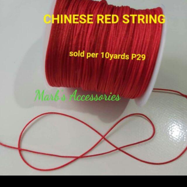 10 YARDS CHINESE RED STRING | Shopee Philippines
