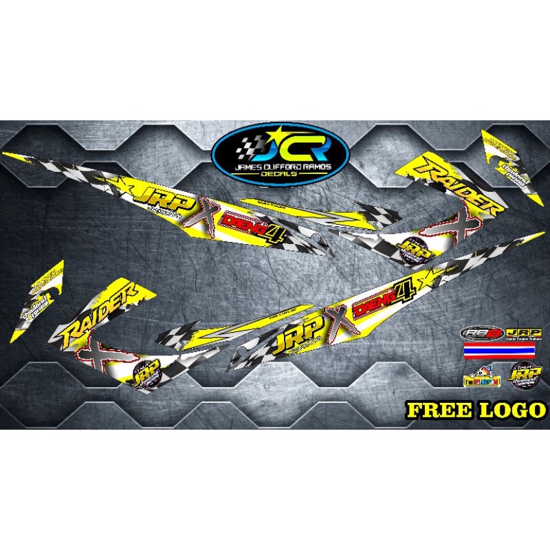 Raider 150 Jrp X Daeng sai 4 Stock Decals Sticker | Shopee Philippines