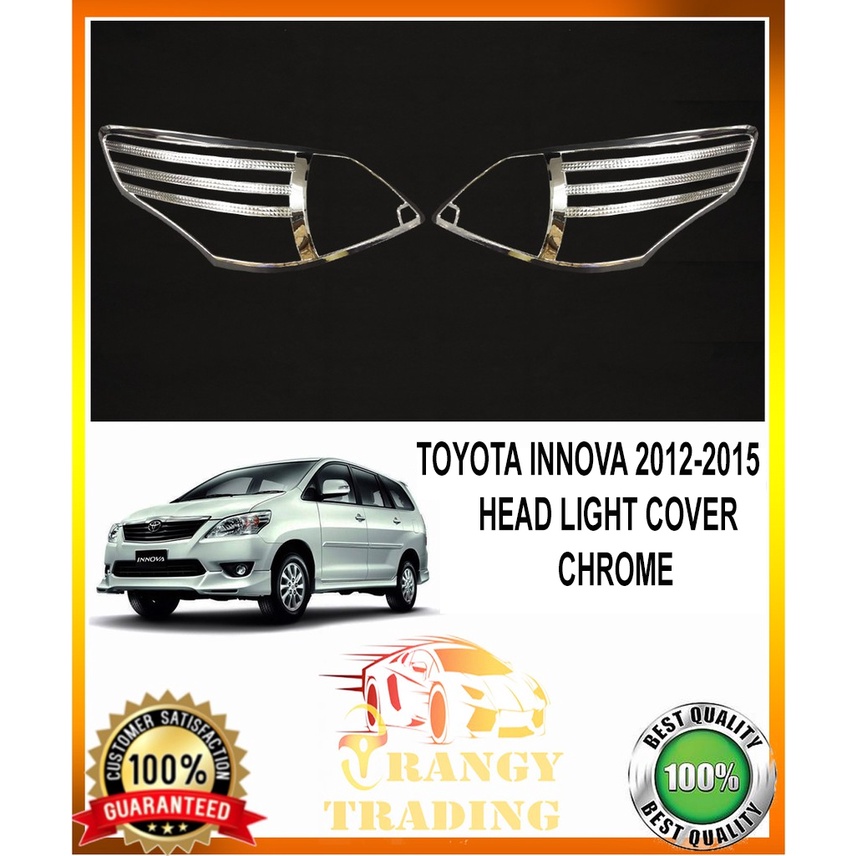 Toyota Innova 2012 to 2015 Headlight cover chrome 2013 2014 Head light ...