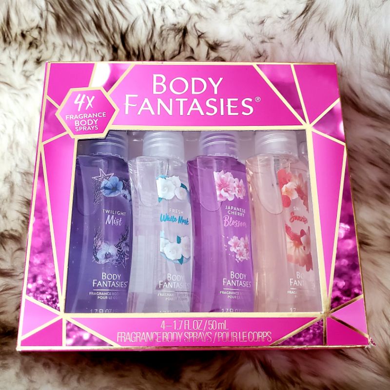 Body Fantasies Fragrance Body Spray Gift Set 50 ml Twilight Mist Fresh ...
