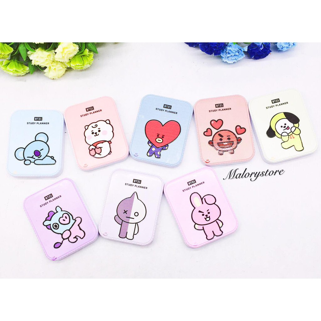 Bt21 Bts Comb Mirror tata mang shooky cooky chimmy rj van | Shopee ...