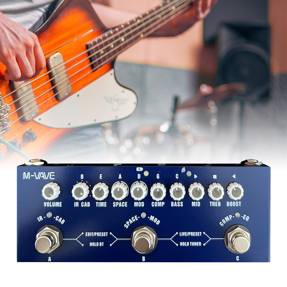 M-Wave Cube Baby Multi Effects Pedal Delay Chorus Phaser Effect Reverb ...