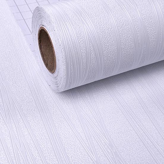 Home Wallpaper Plain White Line Wall Sticker - 45cm x 10 m | Shopee ...
