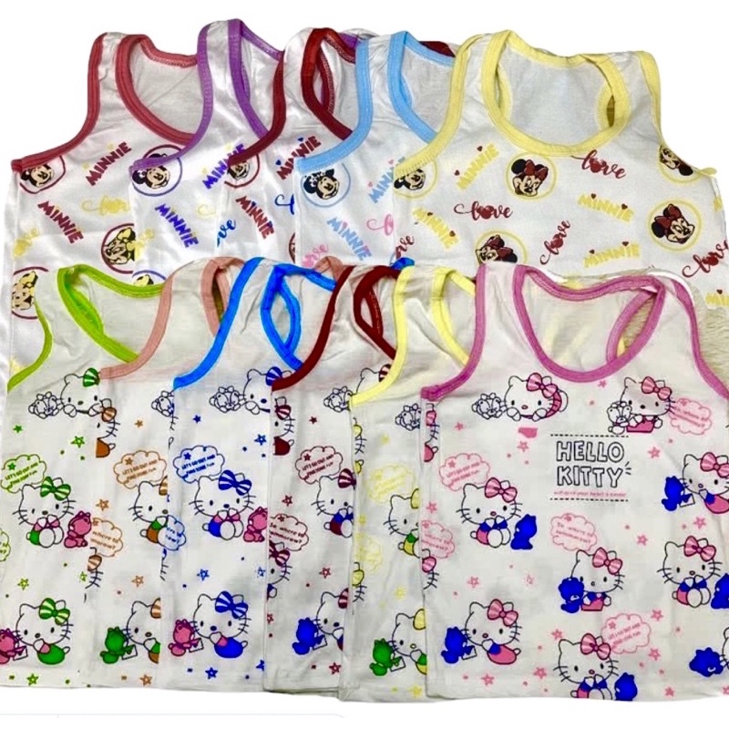 Kids Cotton Racerback Sando for Girls (2-4yrs old) | Shopee Philippines