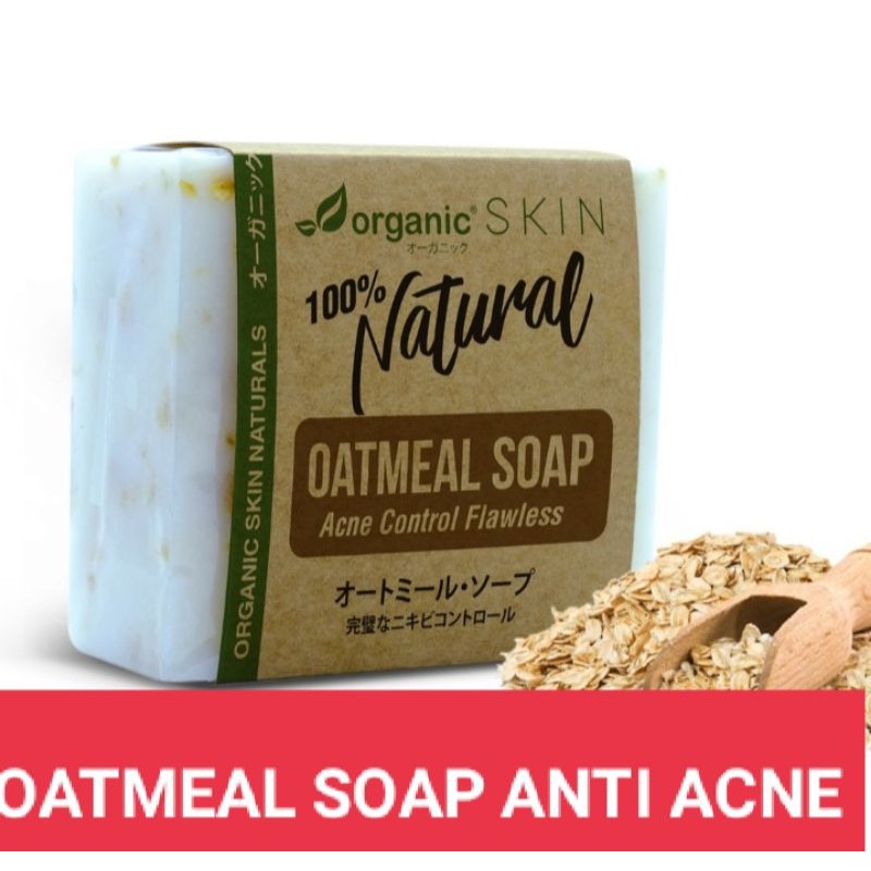 Organic Skin Japan 100% Natural Oatmeal Acne Control Soap (70g ...