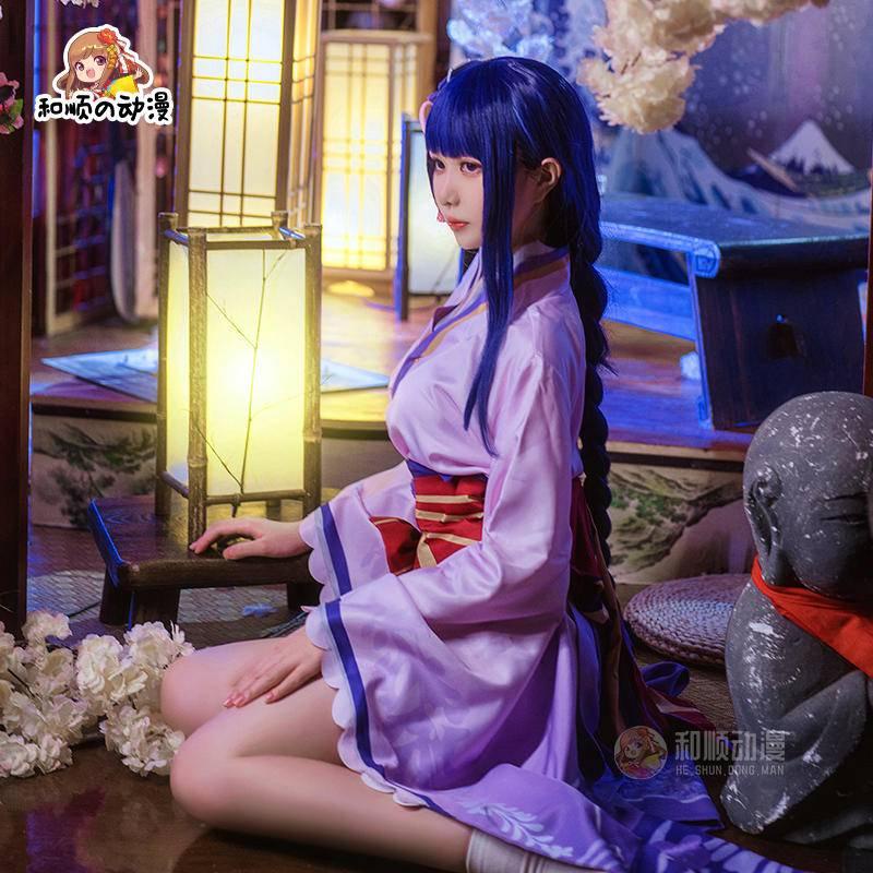 Genshin Impact cos Raiden shogun ying cosplay game kimono Heshun ...