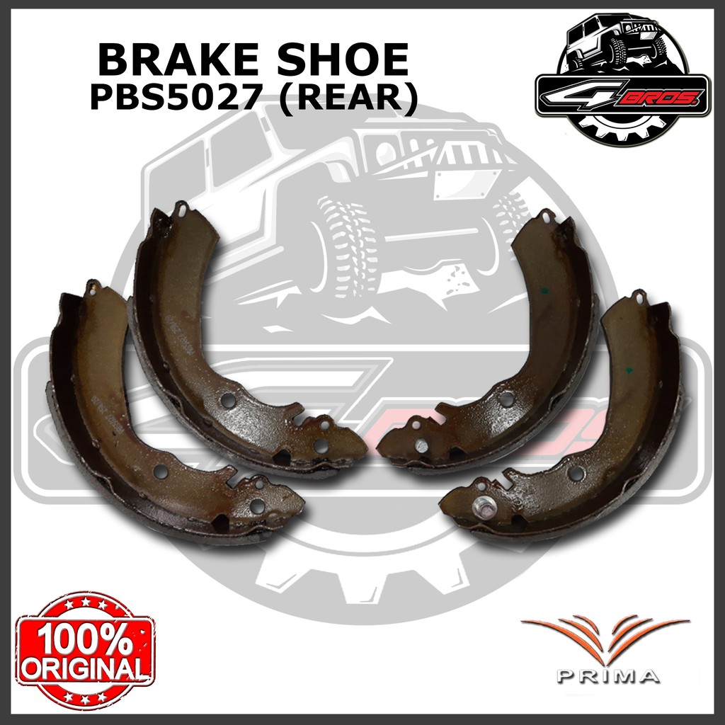 BRAKE SHOE PRIMA (PBS5027) For TOYOTA AVANZA (2007-2021) | Shopee ...