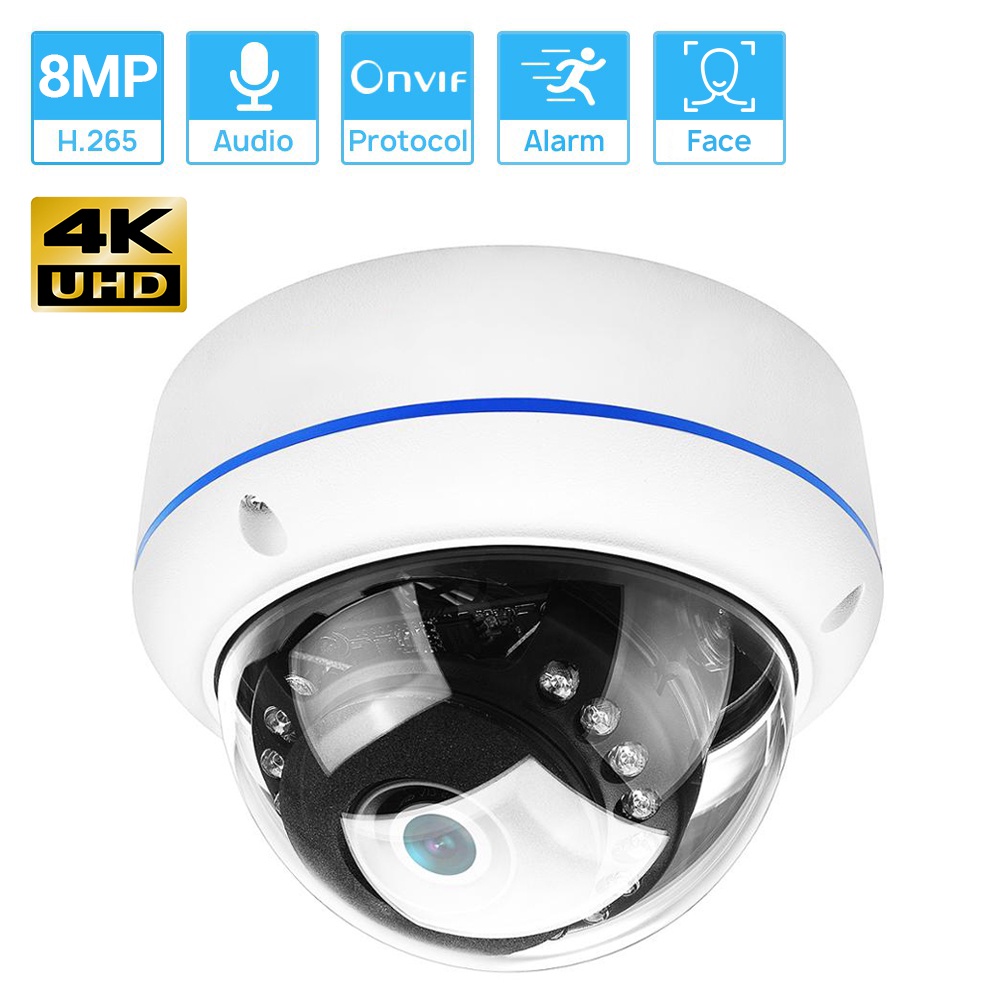 Hamrol 8MP 4K IP Camera Poe 5MP 4MP Face Detection CCTV Security ...