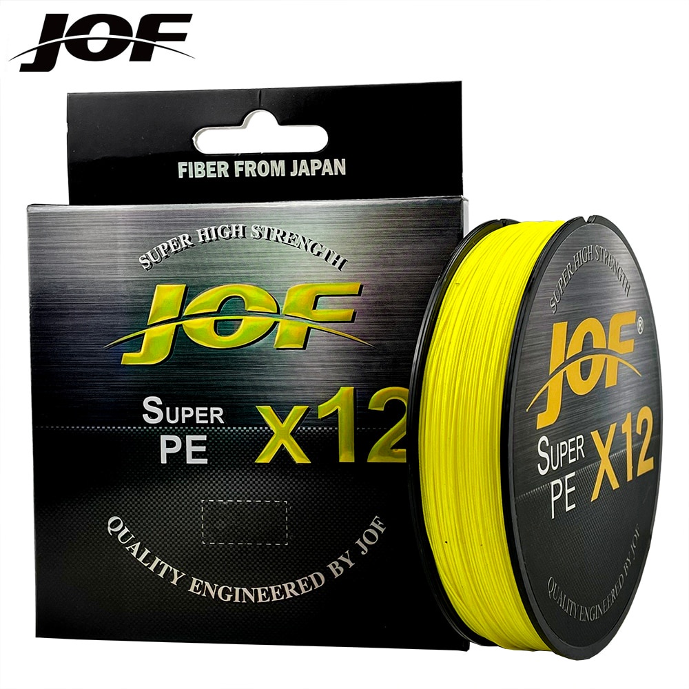 Fishing Braided Line JOF 500m 300m 100m 12 Strand 25-92LB Braided ...