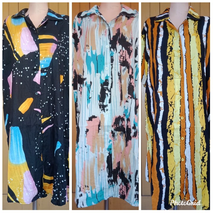 KEMEJA Viral Outer Lace Negligee | Shirt Negligee | Short Button ...