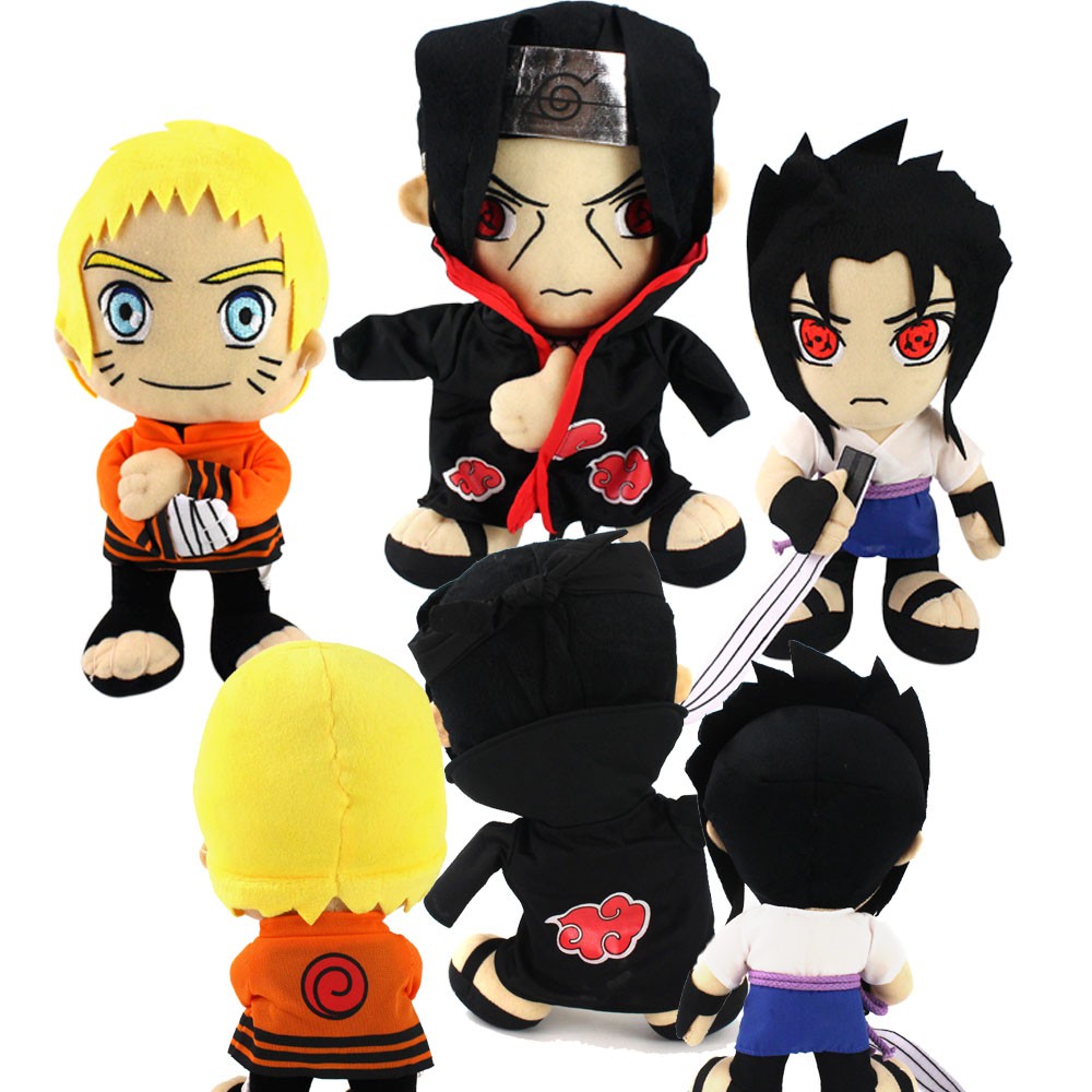 3 styles 28-32cm Naruto Shippuden Plush Toys Uzumaki Naruto Uchiha ...