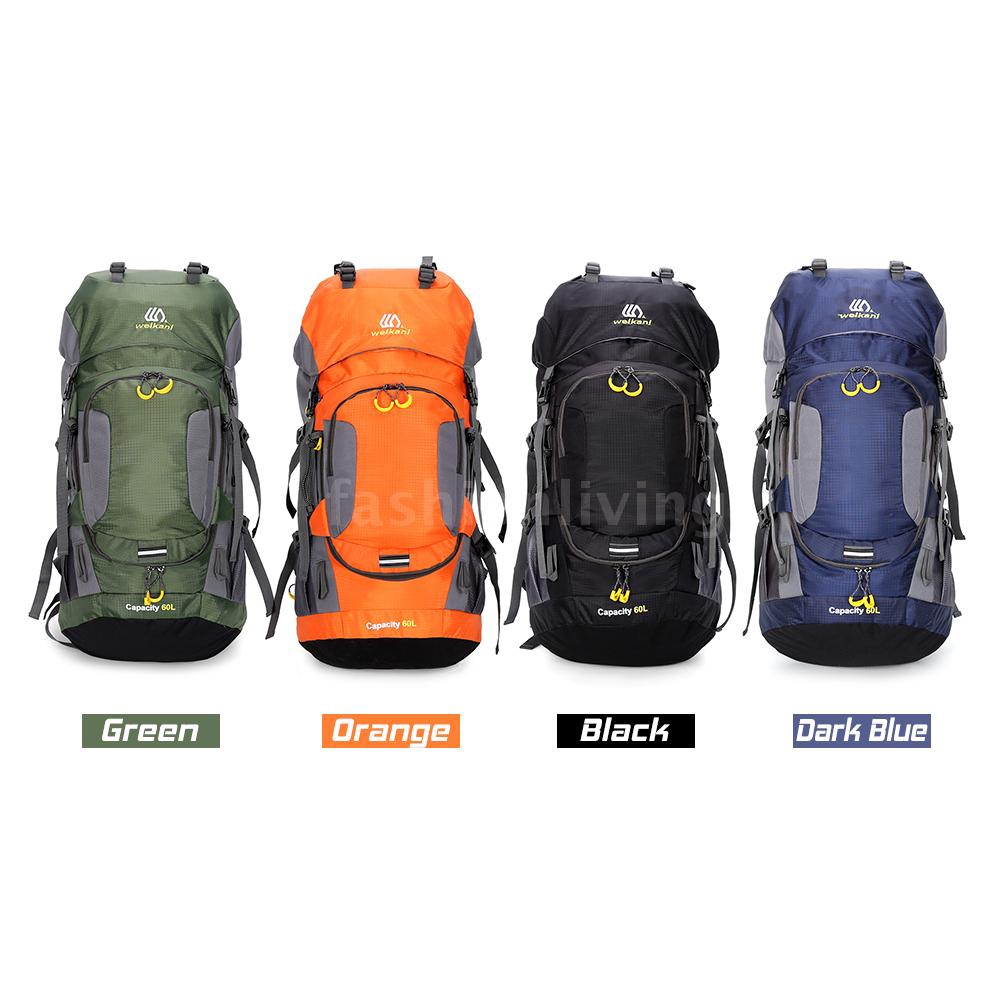 60L Waterproof Hiking Backpack Camping Mountain Climbing Cycling ...